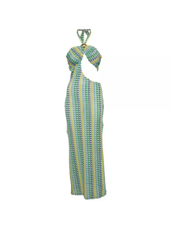 GIZEM PARÇALI Crochet-knit Maxi Dress - Neutrals