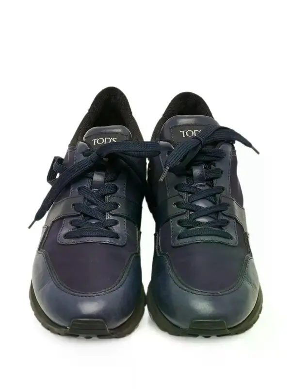 TOD'S Studded Panelled Lace-up Sneakers