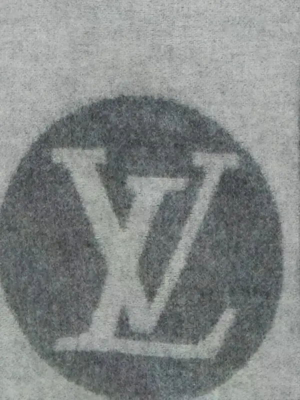 LOUIS VUITTON Monogram Fringed Scarf