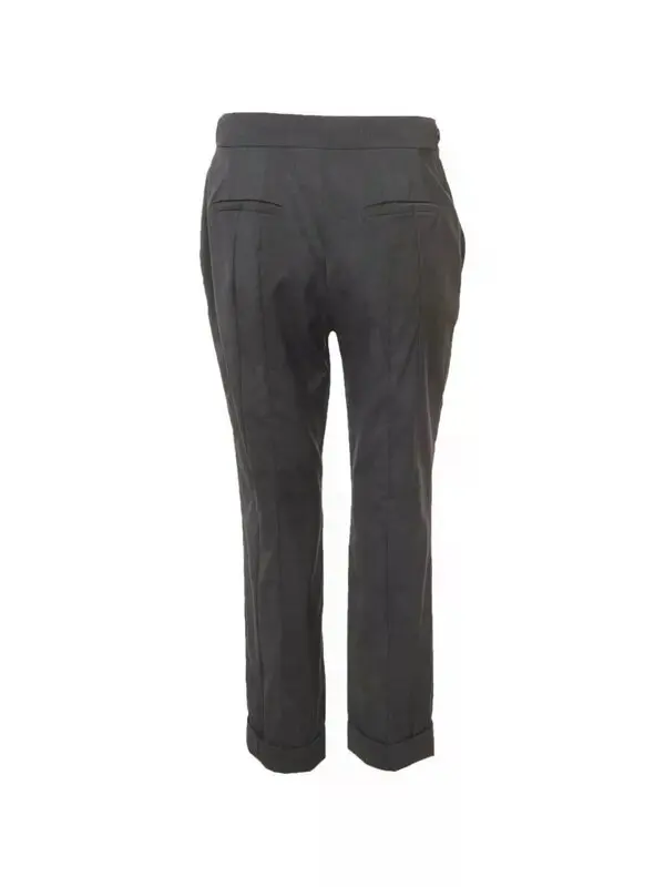 Prada Wool Straight-fit Button-tab Trousers