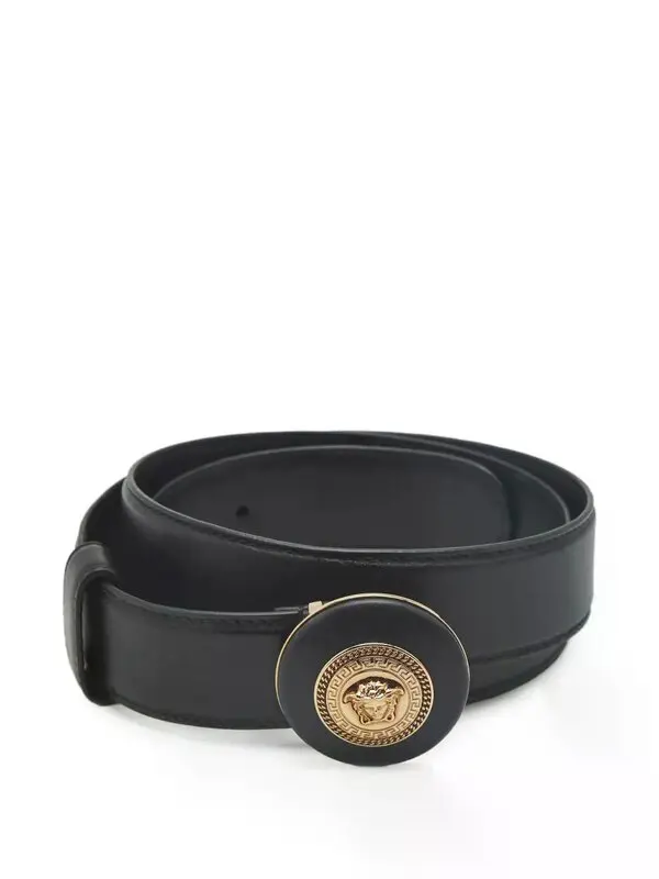 Versace Medusa Buckle Belt - Black