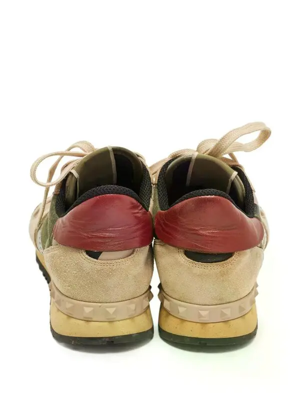 Valentino Garavani Rockrunner Camouflage Lace-up Sneakers - Green