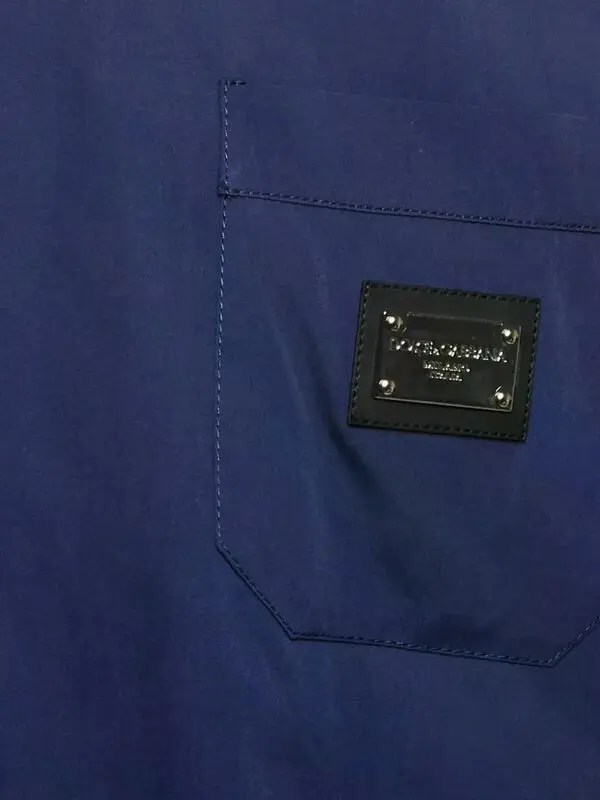 Dolce & Gabbana Short-sleeve Logo-plaque Shirt
