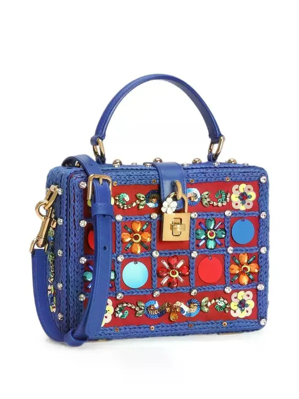 Dolce & Gabbana Dolce Box Handbag With Embroidery