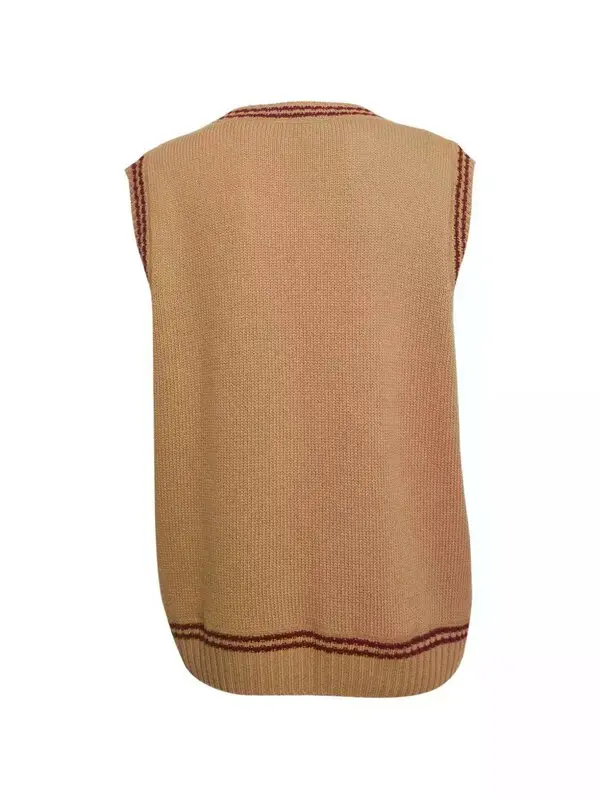 Prada Logo Detail Sleeveless Sweater