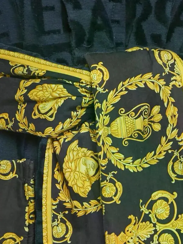 Versace Baroque Print Belted Bathrobe