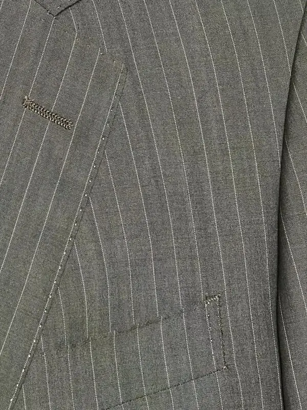Balmain Stripe-pattern Single-breasted Blazer