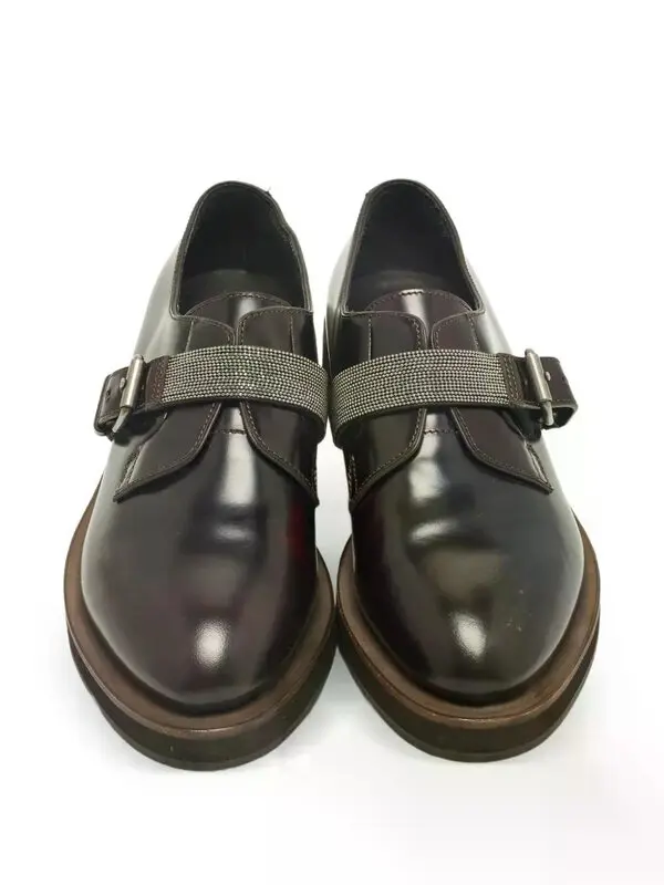 Brunello Cucinelli Monili Buckle-strap Derby Shoes
