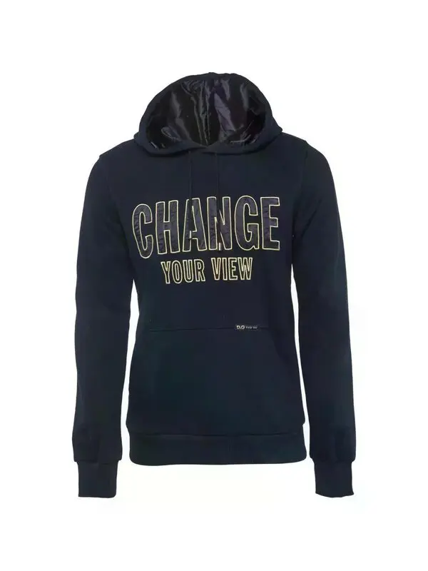 Dolce & Gabbana Long-sleeve Drawstring Hoodie With Slogan Patch