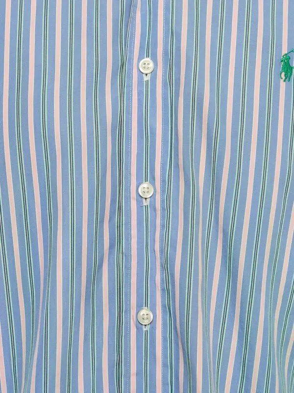 Ralph Lauren Striped-pattern Button-down Shirt - Blue