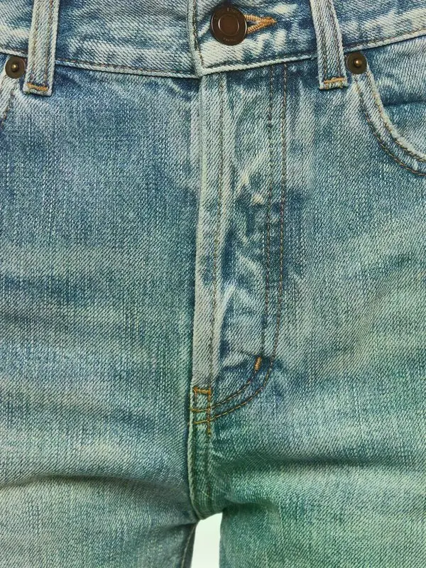 Saint Laurent Raw-edge Denim Shorts