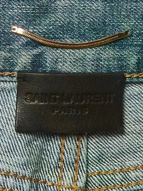 Saint Laurent Raw-edge Denim Shorts