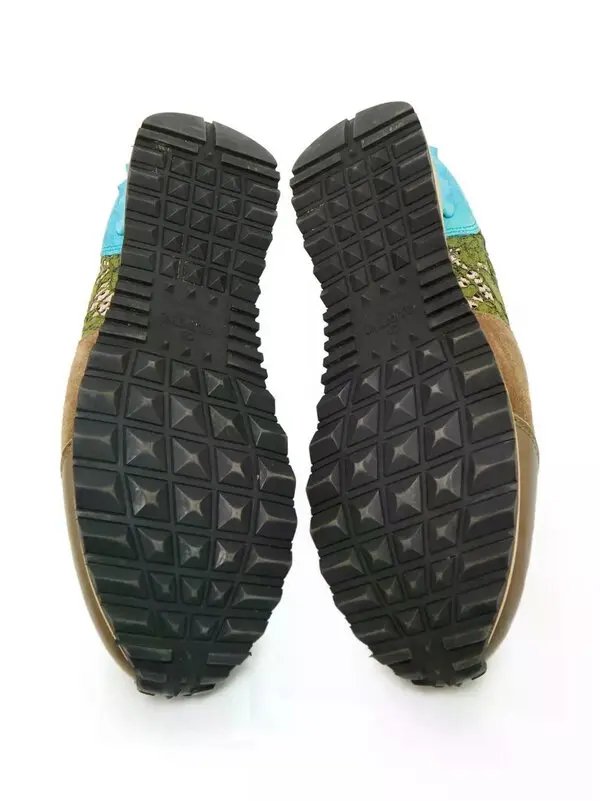 Valentino Garavani Rockstud Lace Low Top Sneakers - Green