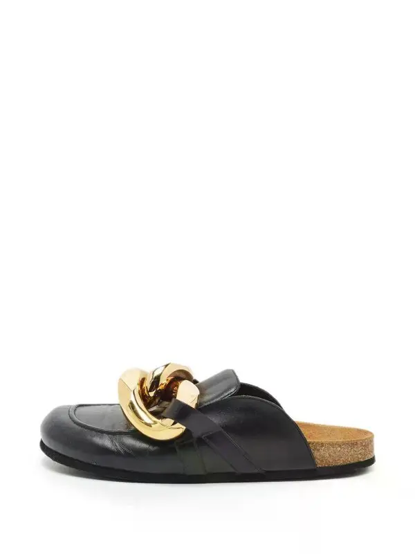 JW Anderson Chain Link Mules - Black