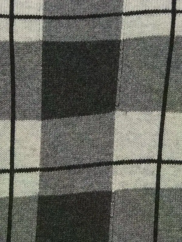 Dolce & Gabbana Plaid Print Rib-knit Sweater