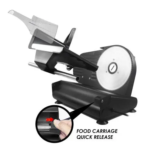 ELITE CUISINE Electric Food Slicer With Adjustable Blade