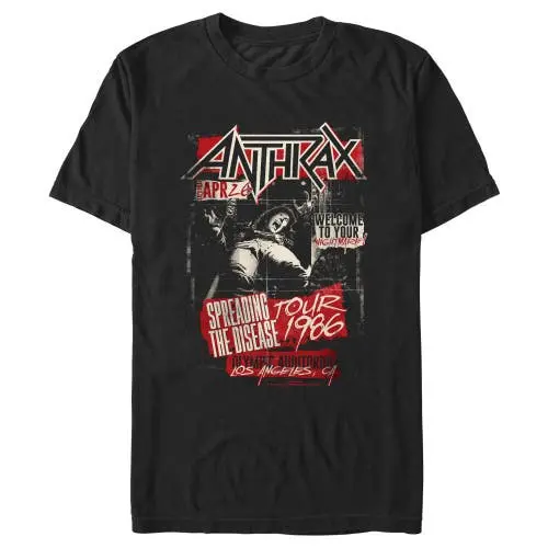 ANTHRAX Welcome To Your Nightmare Distressed Graphic T-shirt