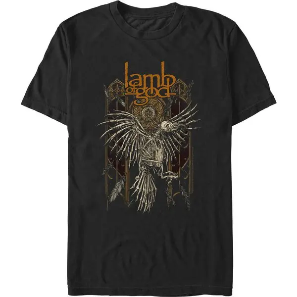 LAMB OF GOD The Raven Skeleton Graphic T-shirt - Black
