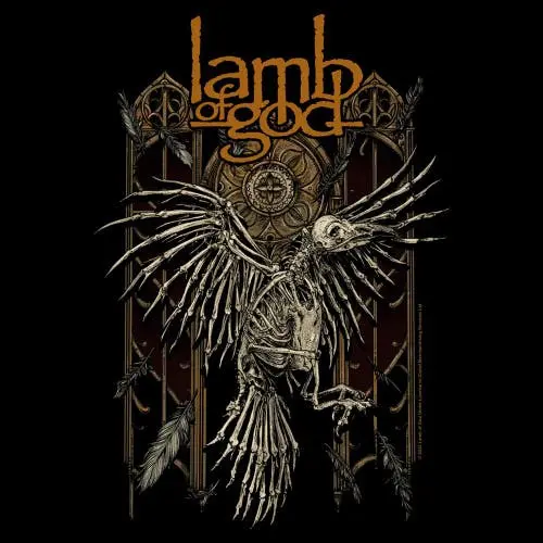 LAMB OF GOD The Raven Skeleton Short Sleeve Graphic T-shirt