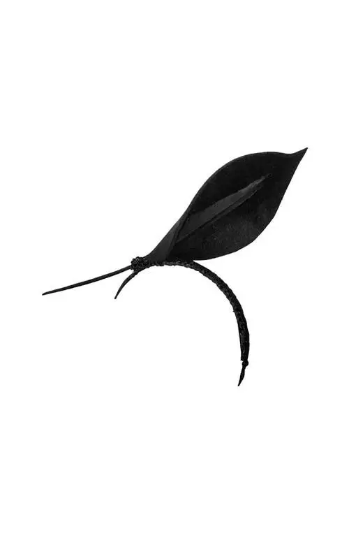 BINATA MILLINERY Calla Felt Headband - Black