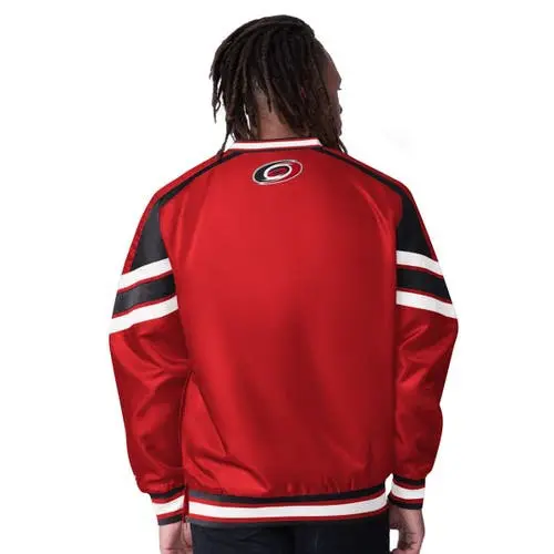 STARTER Carolina Hurricanes V-neck Pullover Jacket