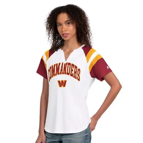 STARTER Washington Commanders Game On Notch Neck T-shirt