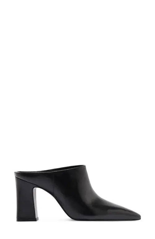 Schutz Eleanor Mule With Pointed Toe And Block Heel - Black