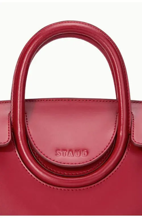 Staud Mini Maude Leather Carryall Bag - Rouge