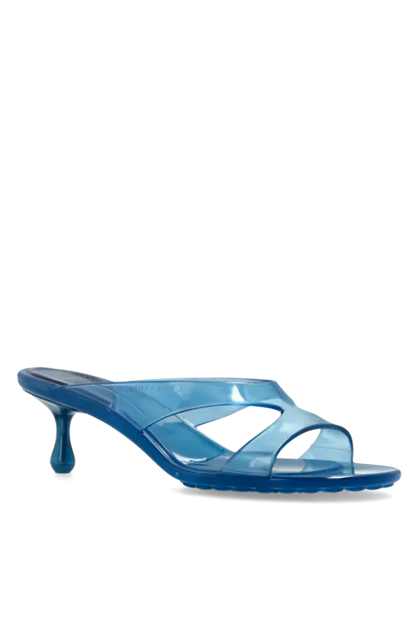 JIMMY CHOO Jelly Drop 50’ Heeled Mules