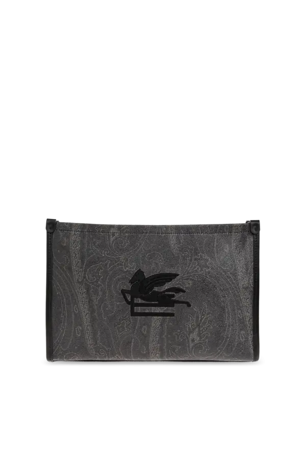 Etro Bag With A Detachable Wrist Strap - Grey