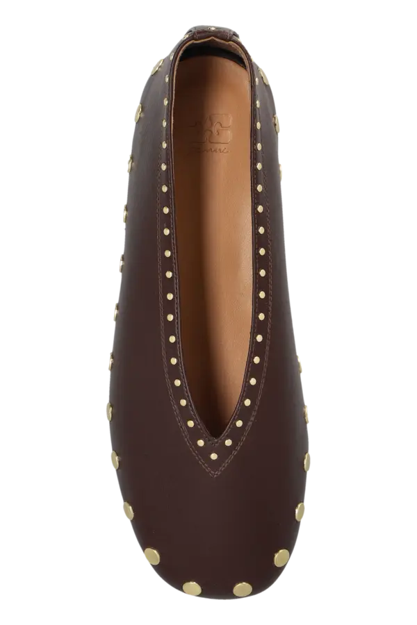 GANNI Ballet Flats With Studs