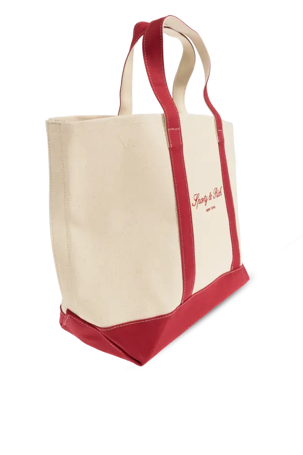 SPORTY & RICH Marine" Collection Canvas Tote Bag