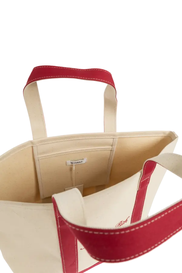 SPORTY & RICH Marine" Collection Canvas Tote Bag