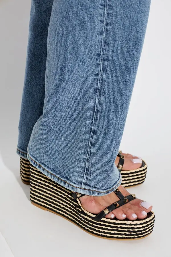 Valentino Garavani Wedge Sandals With Studs
