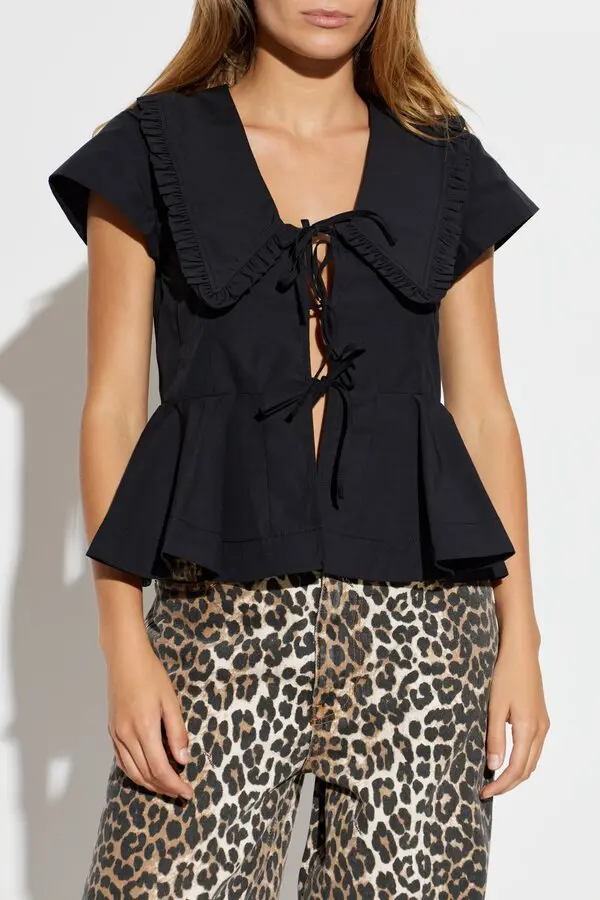 GANNI Top With Peplum