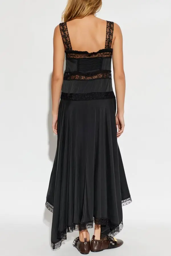 GANNI Dress With Lace Inserts