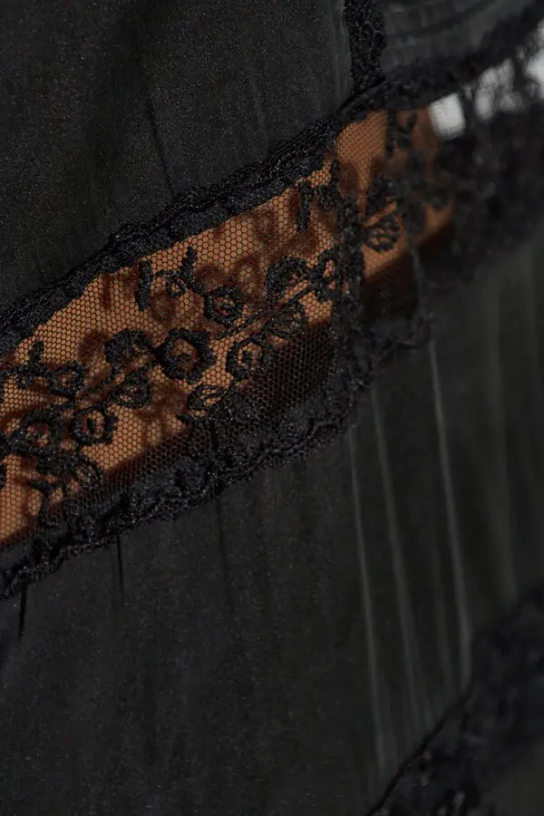GANNI Dress With Lace Inserts