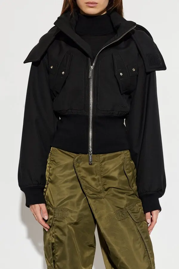 Dsquared2 Insulated Jacket With Detachable Hood