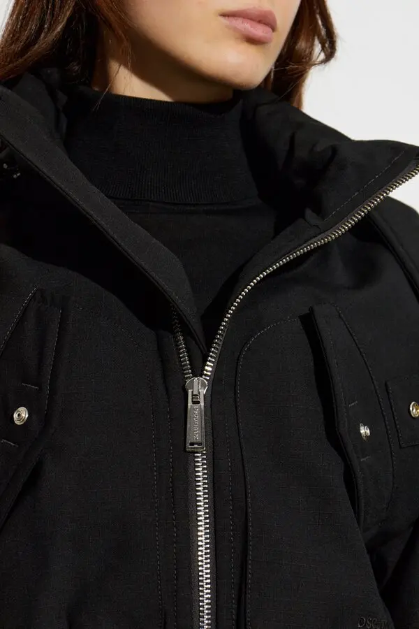 Dsquared2 Insulated Jacket With Detachable Hood