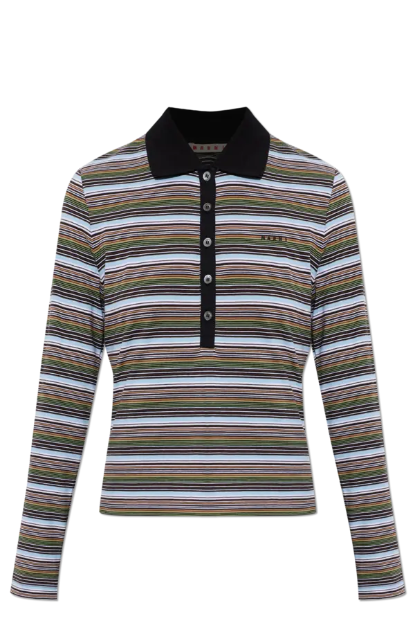 Marni Long-sleeve Polo - Multicolour