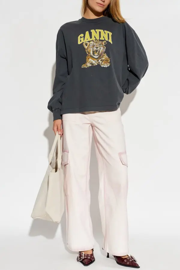 GANNI Sweatshirt With Print