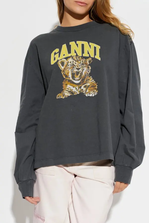 GANNI Sweatshirt With Print