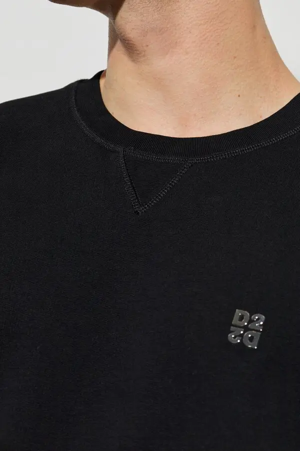 Dsquared2 Sweatshirt With A Logo-shaped Appliqu