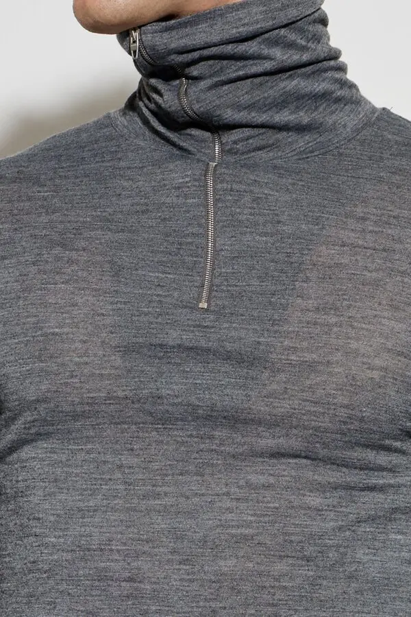 JIL SANDER Sweater With A Zip Collar