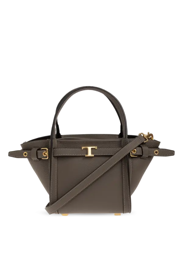 TOD’S Leather ‘mini’ Bag - Grey