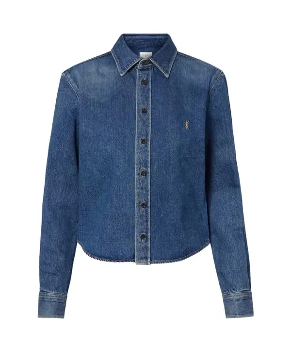 Saint Laurent Denim Shirt - Blue