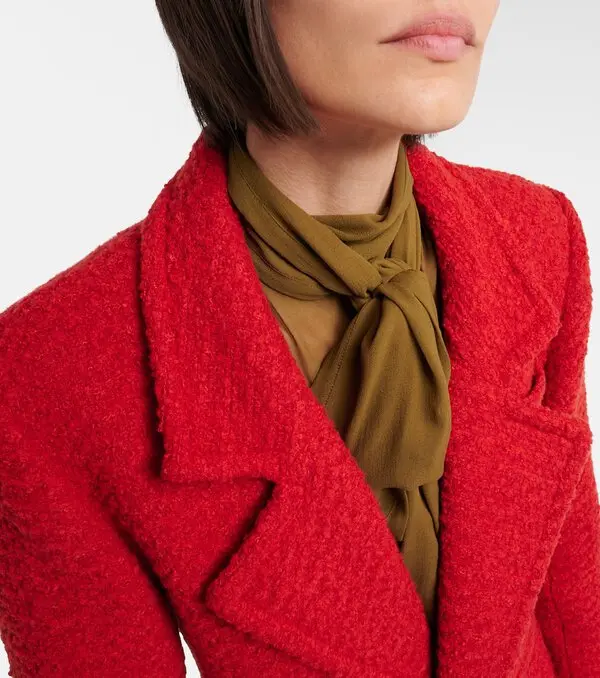 Saint Laurent Wool And Silk-blend Tweed Jacket