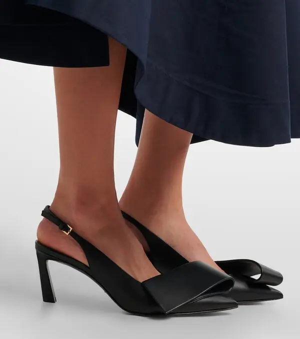 Givenchy Twisted Ribbon Slingback Pumps