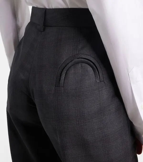 BLAZÉ MILANO Lundy Virgin Wool Flared Pants