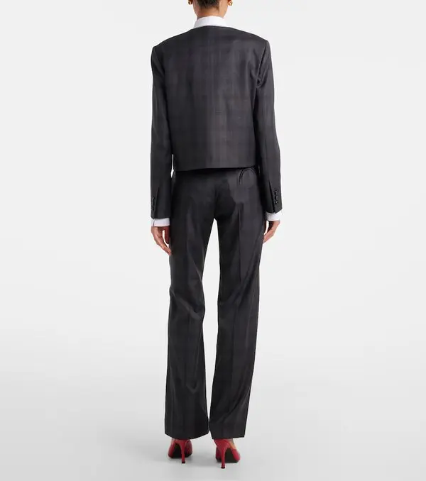 BLAZÉ MILANO Lundy Virgin Wool Flared Pants